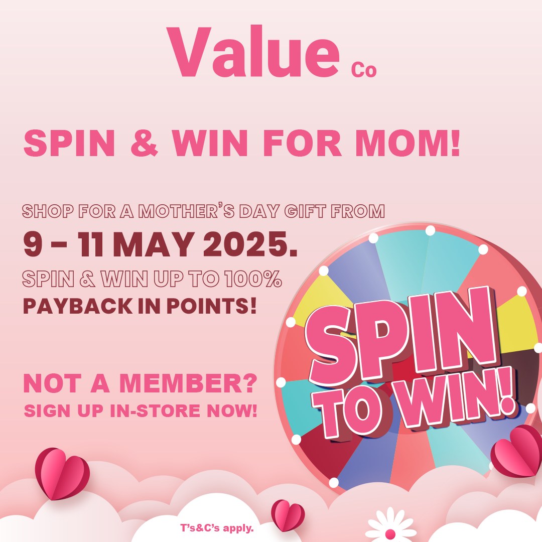 Spin & Win with ValueCo (9-11 May) - Rivonia Crossing